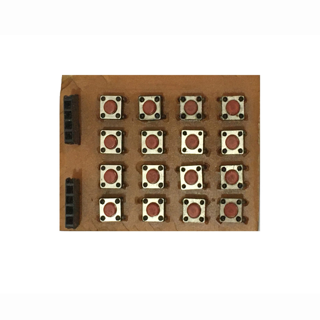 4×4 Keypad Matrix Module on homemade PCB - Project Hub