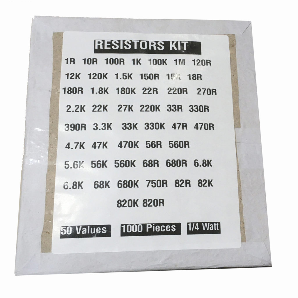 1000 Pcs 50 Value 1/4W Resistor Kit - Project Hub