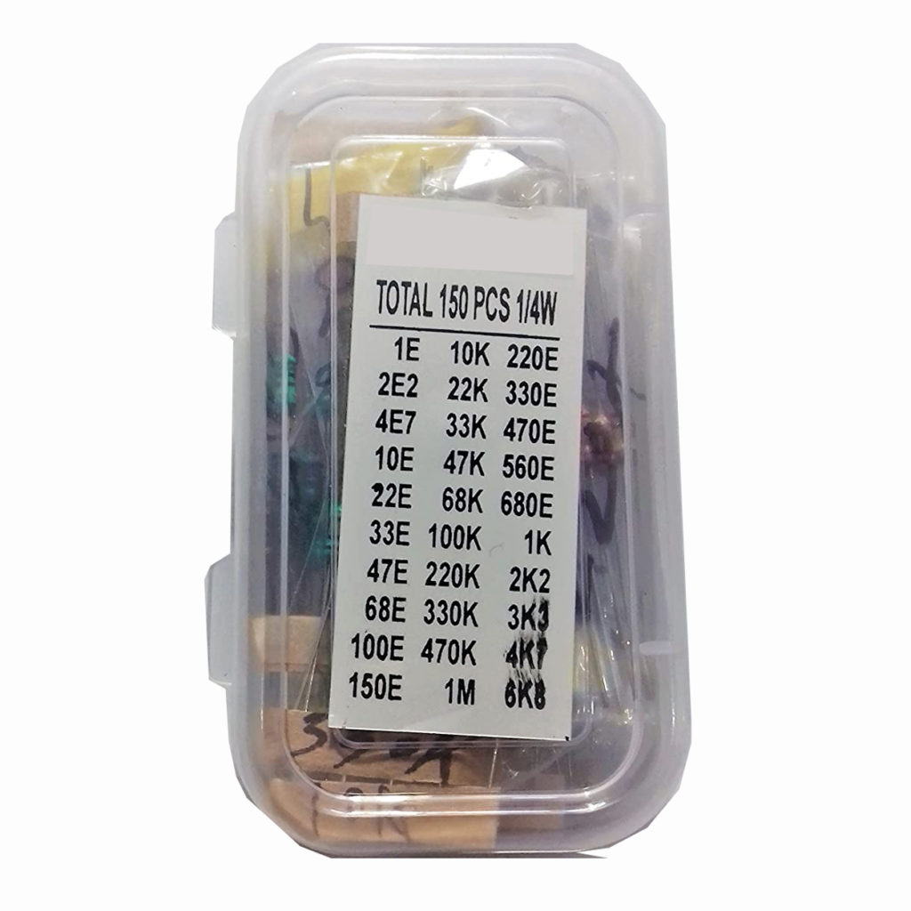 150Pcs 30 VALUES 1/4W MIX RESISTOR KIT - Project Hub