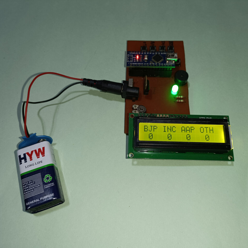 Electronic Voting Machine using Arduino - Project Hub