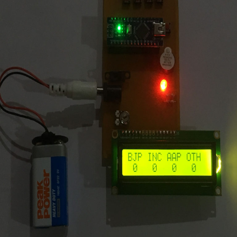 Electronic Voting Machine using Arduino - Project Hub