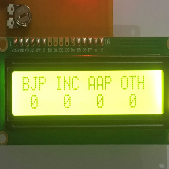 Electronic Voting Machine using Arduino - Project Hub