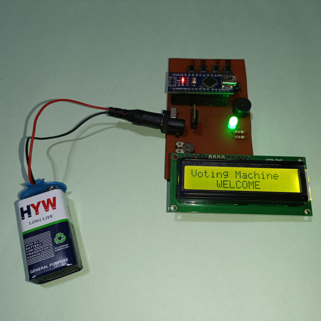 Electronic Voting Machine using Arduino - Project Hub