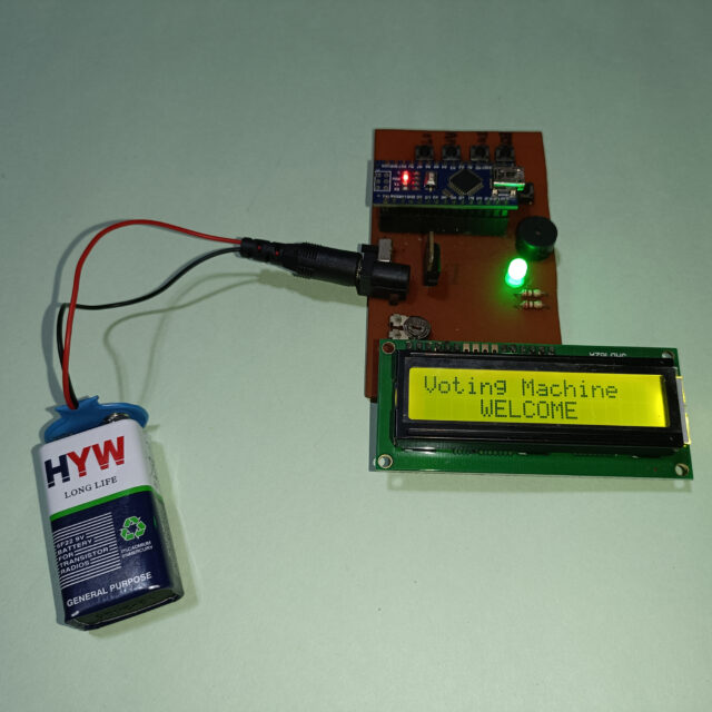 Electronic Voting Machine using Arduino - Project Hub