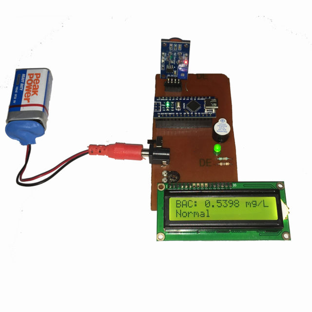 ARDUINO BASED ALCOHOL DETECTOR AND ALERT - Project Hub