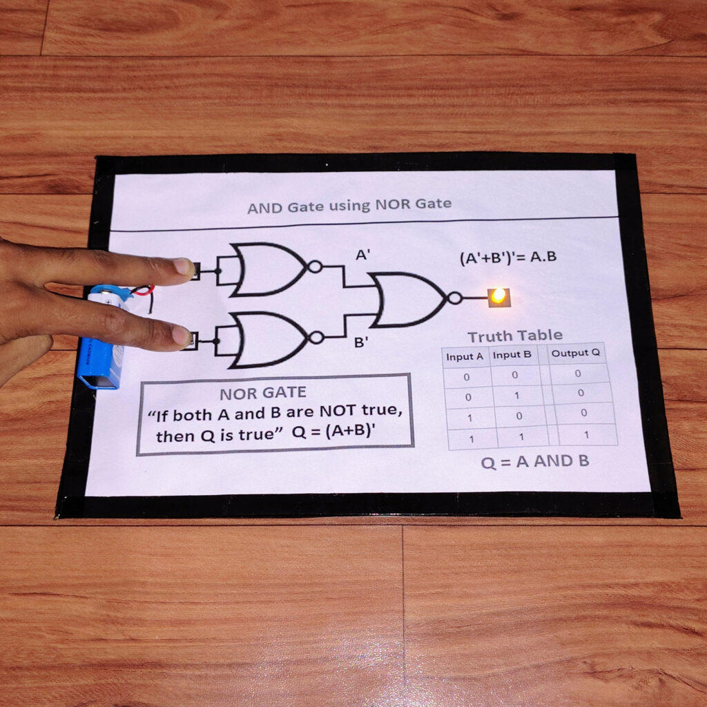 AND logic gate using NOR Gate - Project Hub