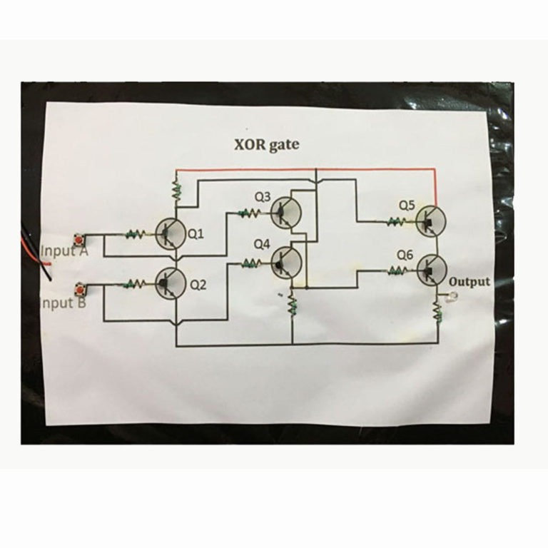 XOR Logic Gate Using Transistors - Project Hub