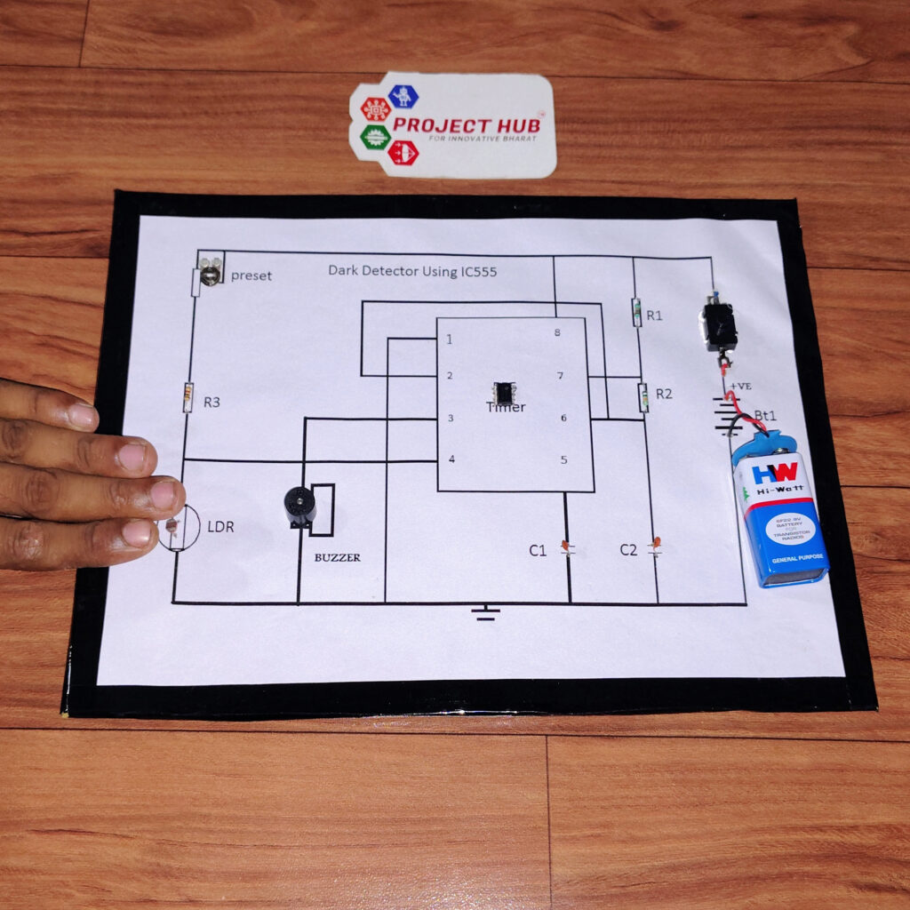 Dark Detector Using IC555 - Project Hub