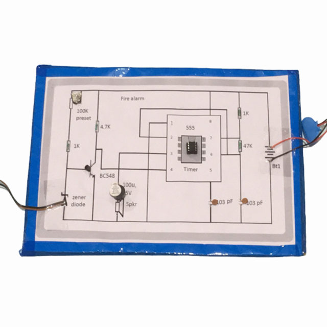 Fire Alarm Using IC555 - Project Hub