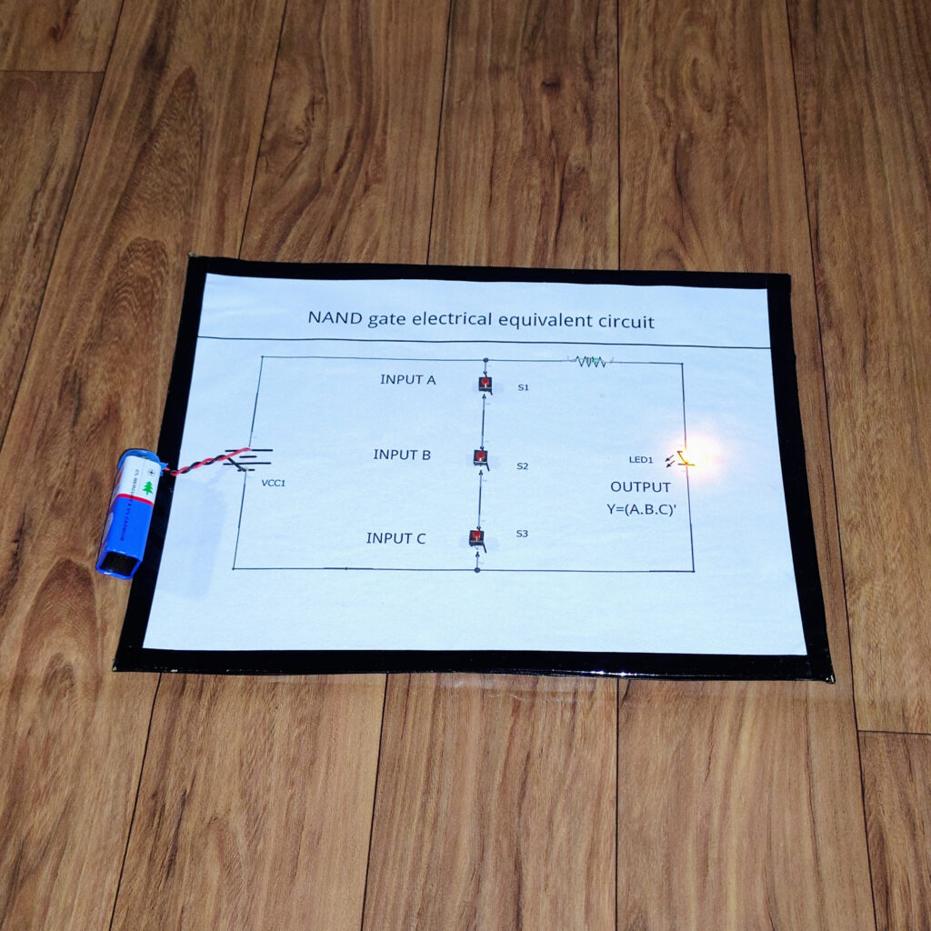 NAND logic gate electrical equivalent circuit - Project Hub