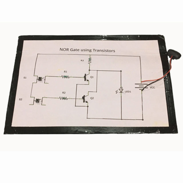 NOR logic gate using transistors - Project Hub