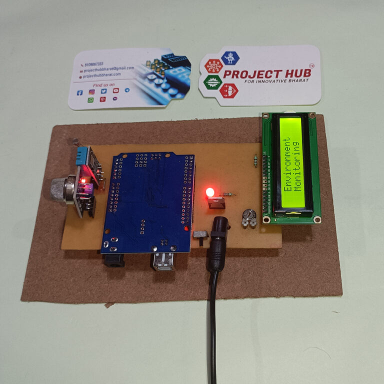 Arduino UNO based Weather Station using 16×2 LCD, DHT11, LDR and MQ135 ...