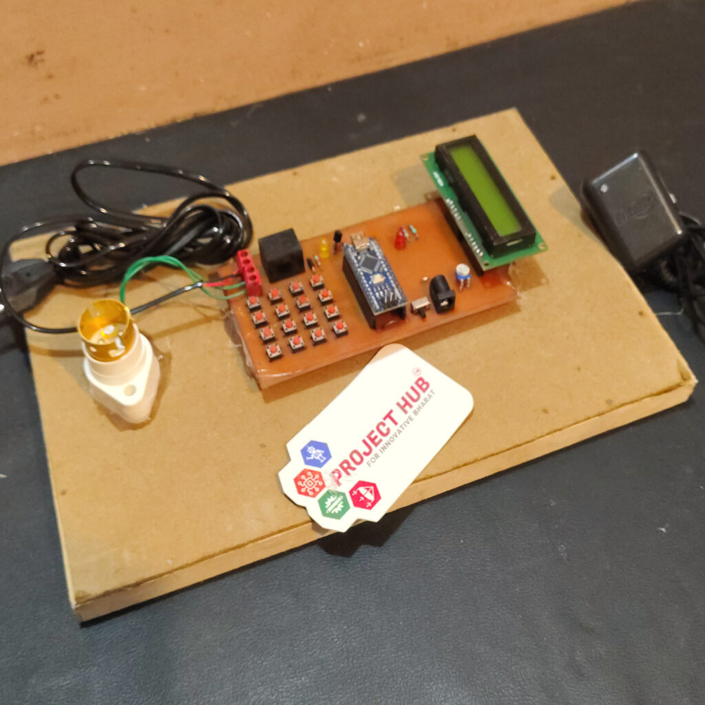 Password based Circuit Breaker using Arduino - Project Hub