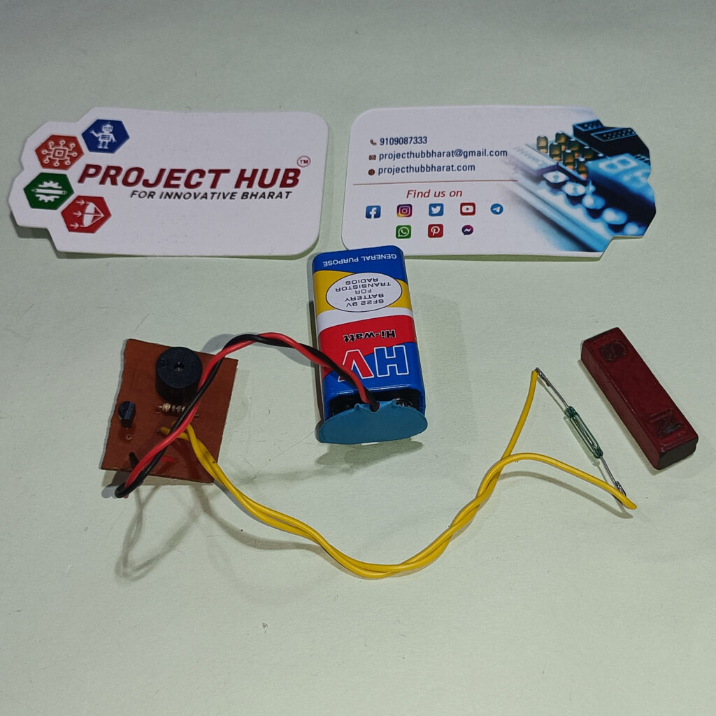 Door Opening Alarm using Transistor & Reed Switch - Project Hub
