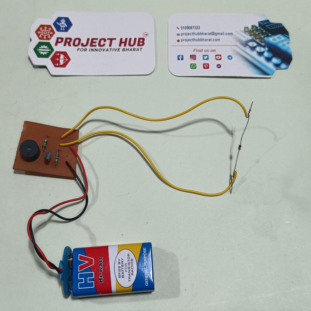 Fire Alarm using Transistor & Diode - Project Hub